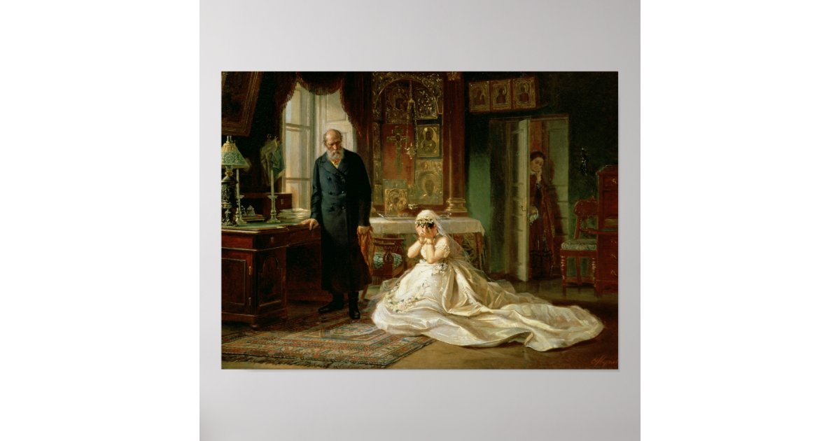 At the Altar, 1870s Poster | Zazzle