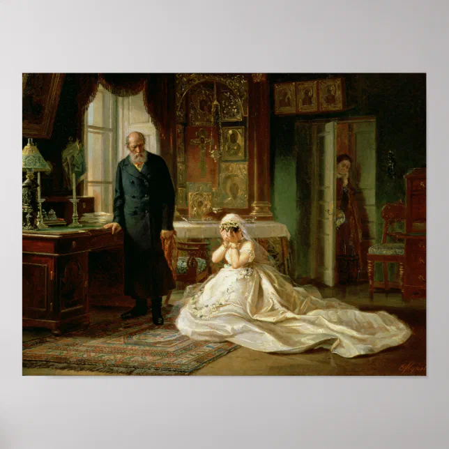 At the Altar, 1870s Poster | Zazzle