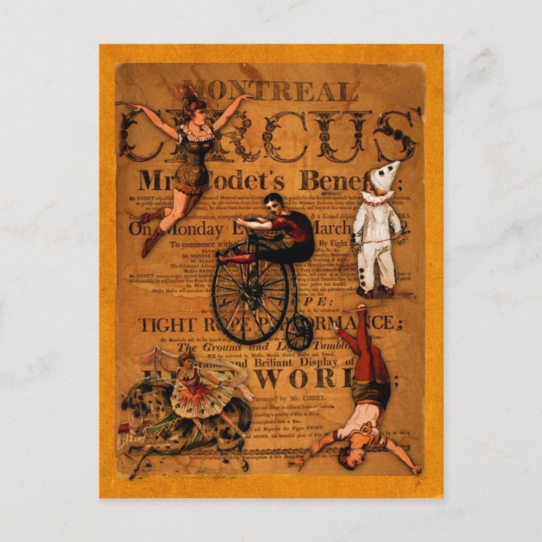 At the Circus Postcard | Zazzle
