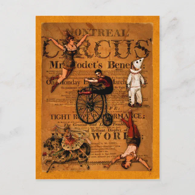 At the Circus Postcard | Zazzle