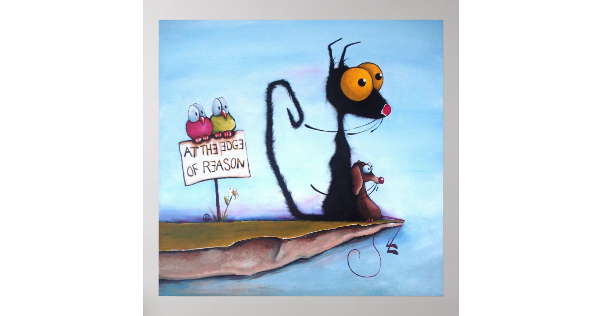 At the Edge of Reason Poster | Zazzle
