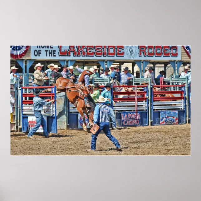At The Lakeside Rodeo Poster | Zazzle