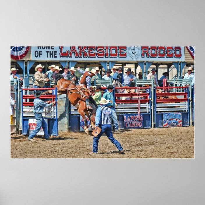 At The Lakeside Rodeo Poster | Zazzle.com