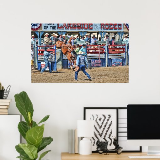 At The Lakeside Rodeo Poster | Zazzle