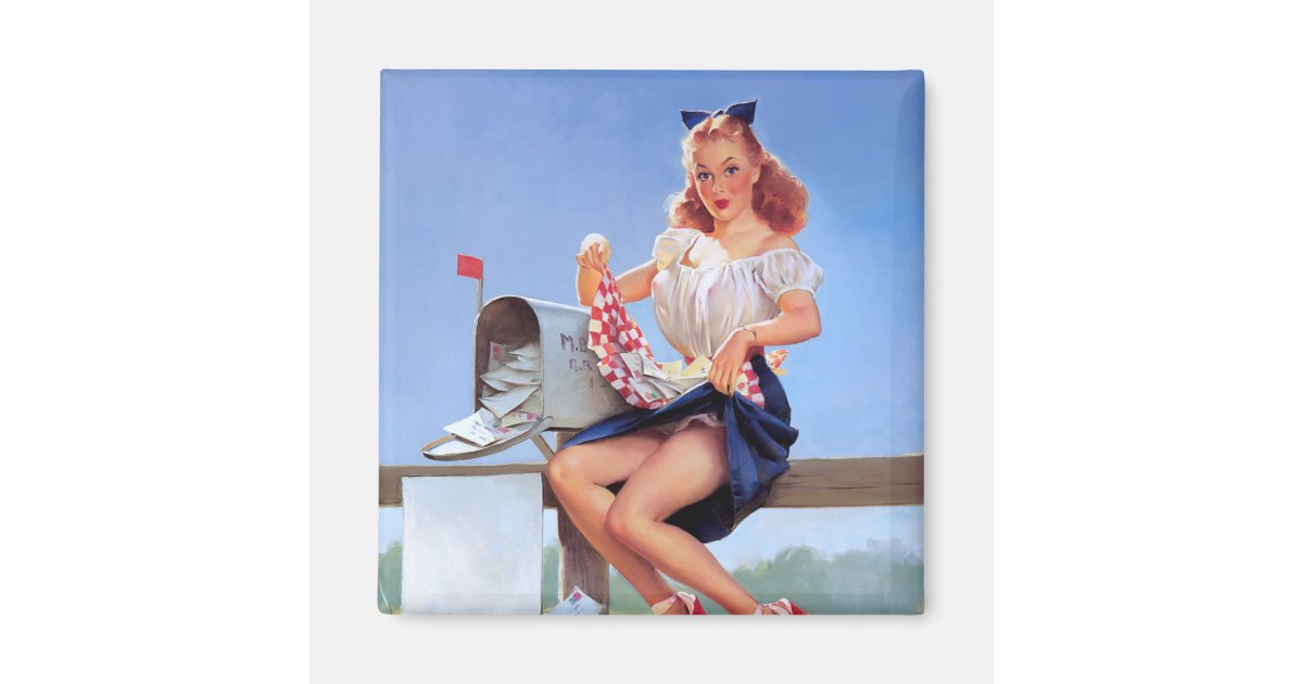 At the Mailbox Pin Up Magnet | Zazzle