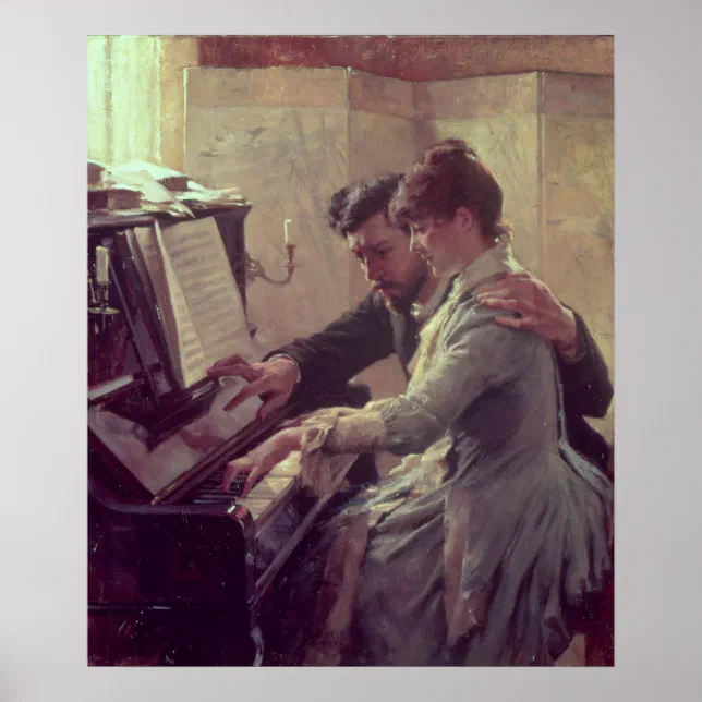 At the Piano Poster | Zazzle