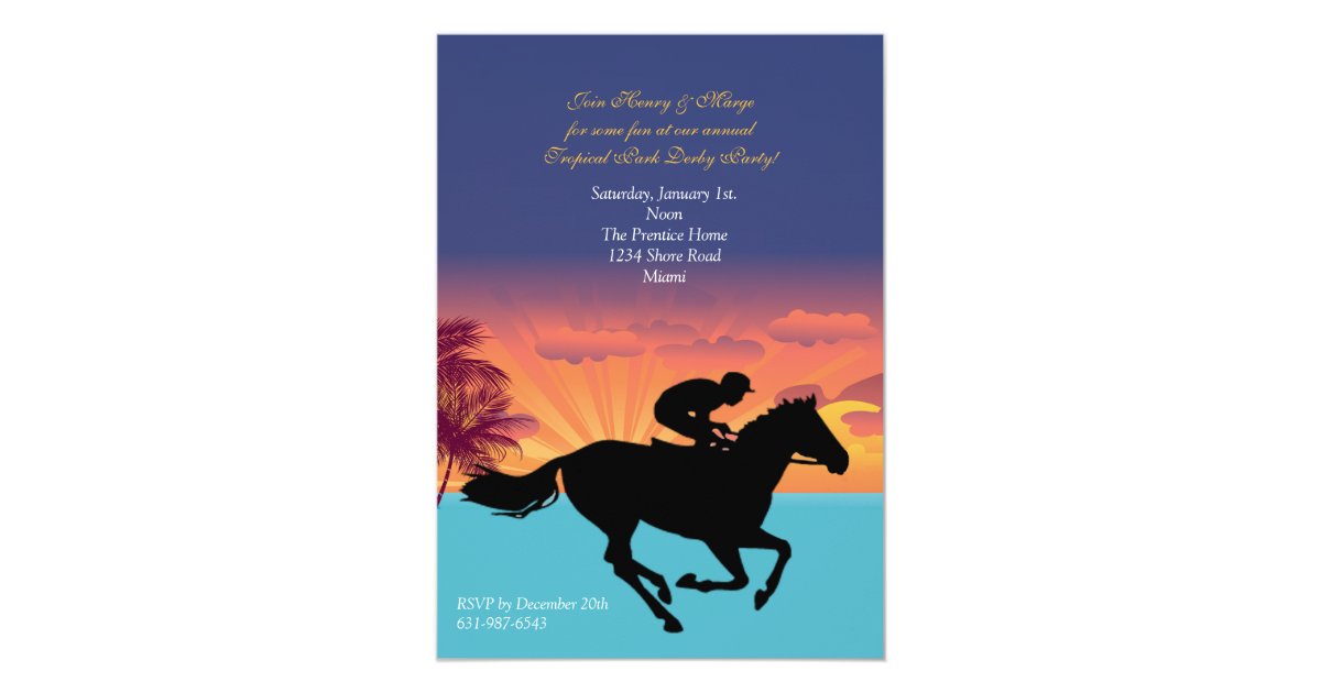 At the Races Invitation | Zazzle.com
