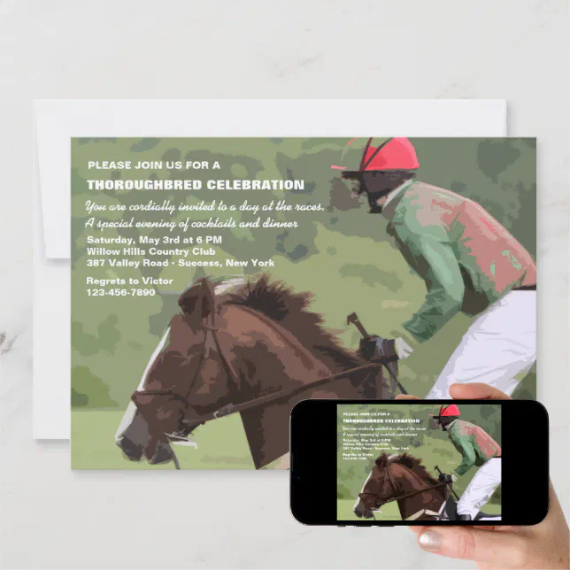 At the Races Invitation | Zazzle