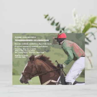 At the Races Invitation | Zazzle