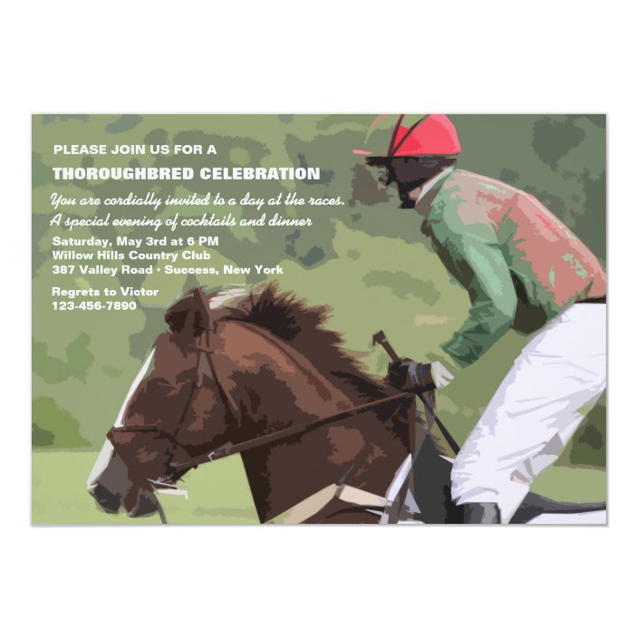 At the Races Invitation | Zazzle.com