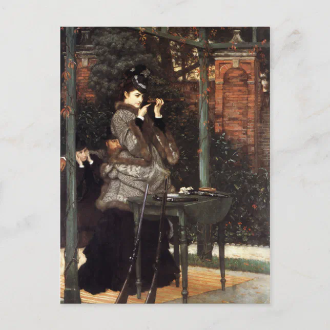 At the Rifle Range 1869 Holiday Postcard | Zazzle