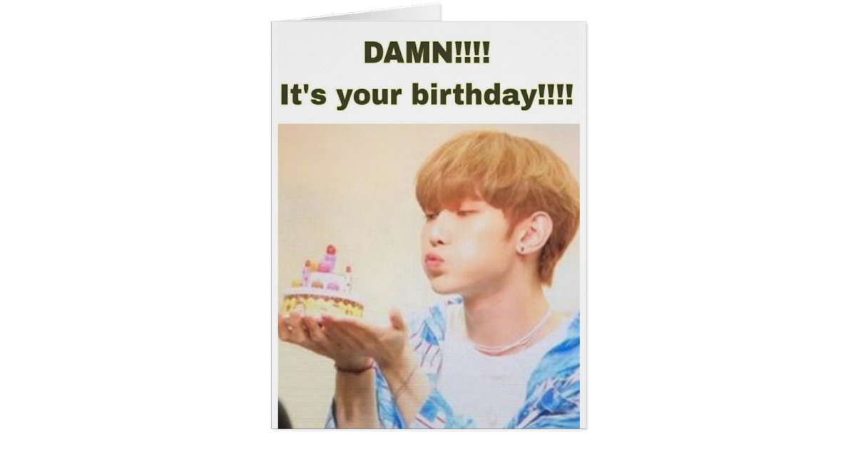 'ATEEZ Yeosang meme' Birthday Card | Zazzle