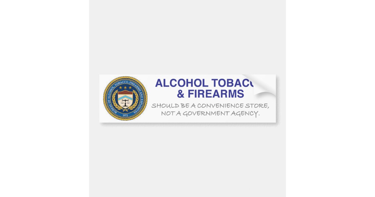 ATF bumpersticker Bumper Sticker | Zazzle