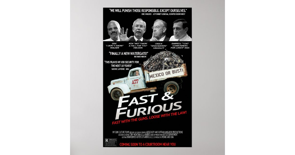 ATF Operation Fast & Furious Poster | Zazzle