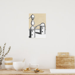 Athanor Alchemy Furnace and Alembic Flask Poster | Zazzle