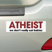 Atheist Bumper Sticker | Zazzle