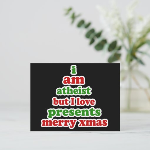 Atheist Christmas Holiday Postcard | Zazzle