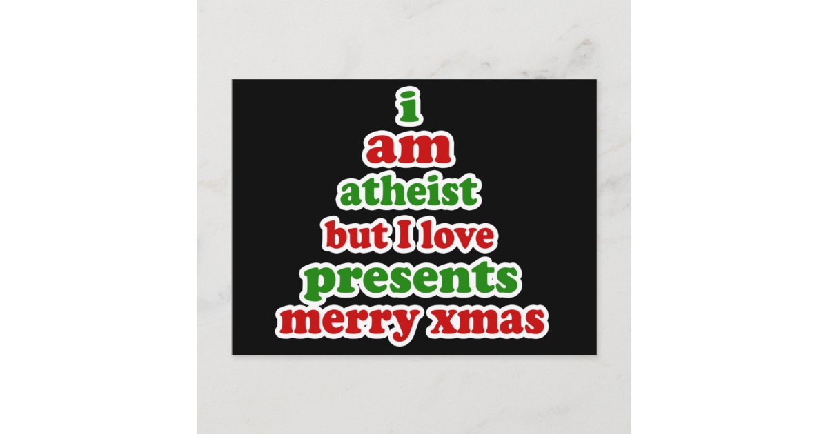 Atheist Christmas Holiday Postcard | Zazzle