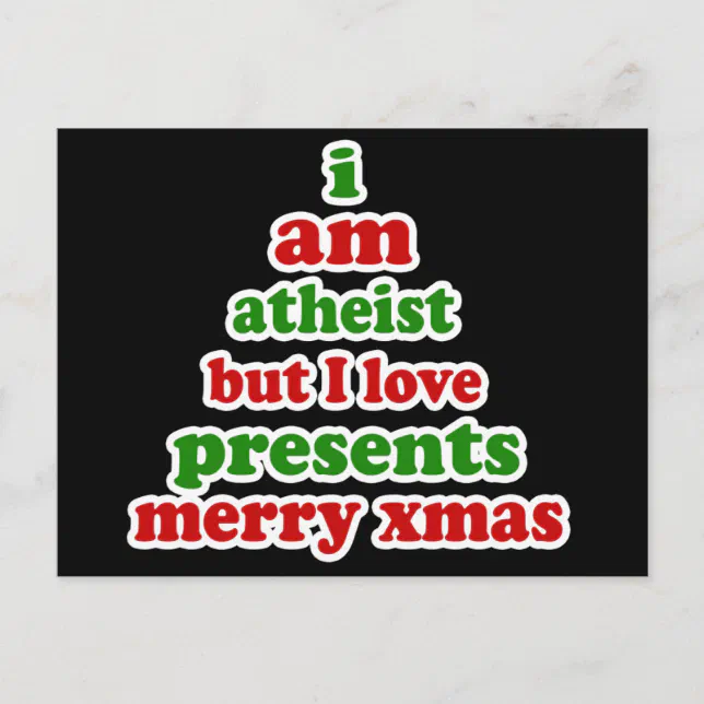 Atheist Christmas Holiday Postcard | Zazzle