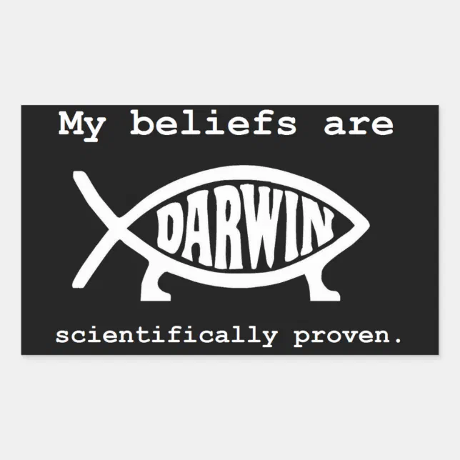 Atheist Evolution bumper sticker | Zazzle