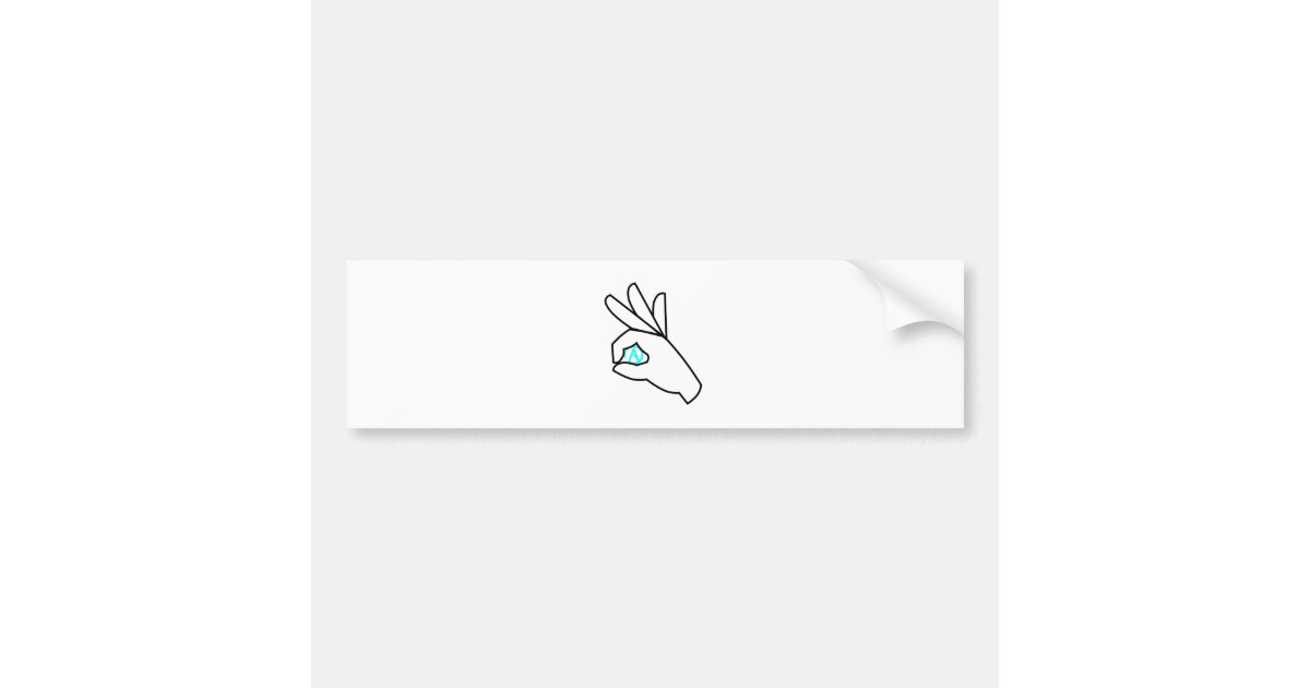Atheist Hand Gesture Bumper Sticker | Zazzle