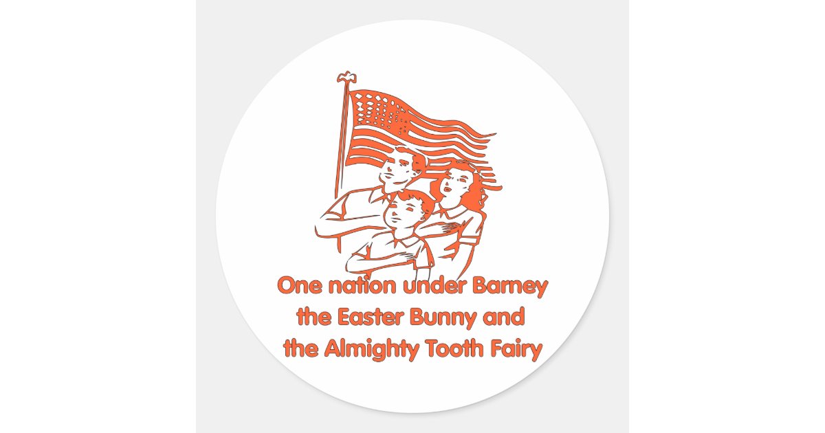 Atheist Pledge Classic Round Sticker | Zazzle