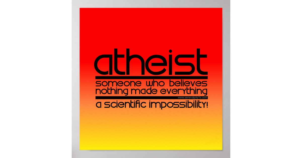 Atheist Poster | Zazzle