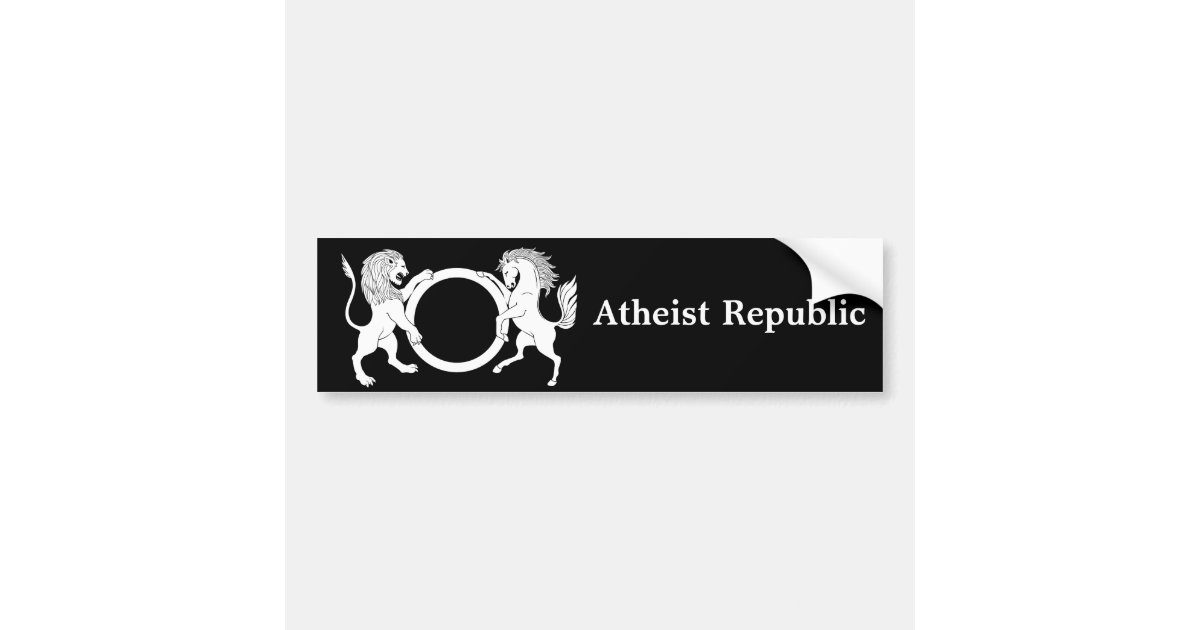 Atheist Republic Bumper Sticker | Zazzle