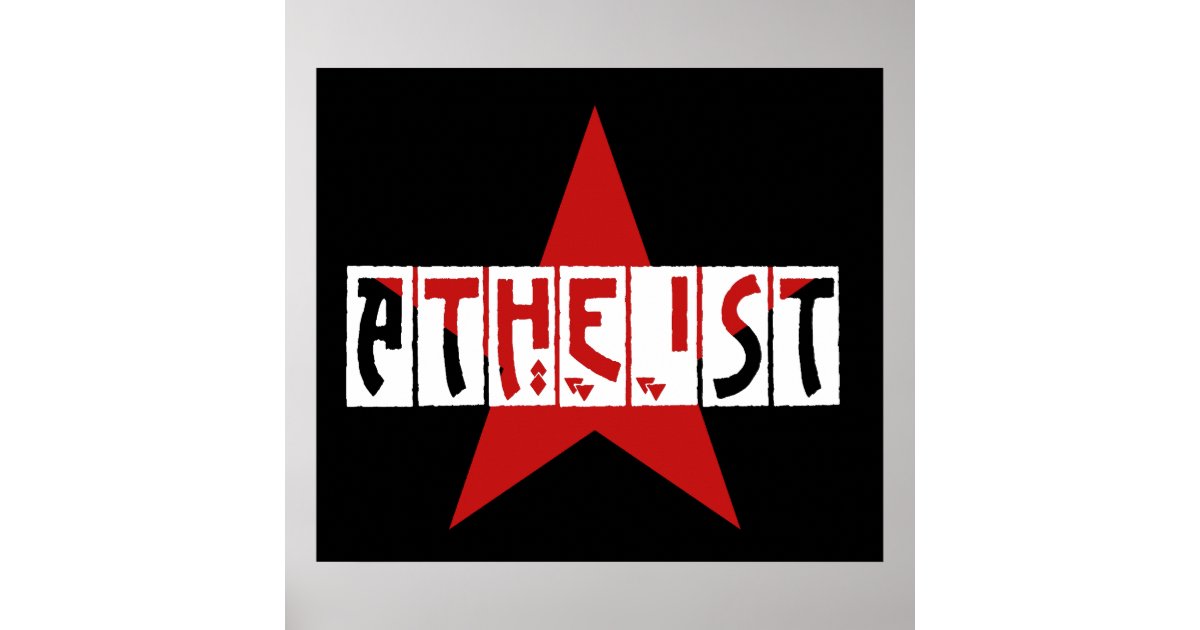 Atheist Star Poster | Zazzle