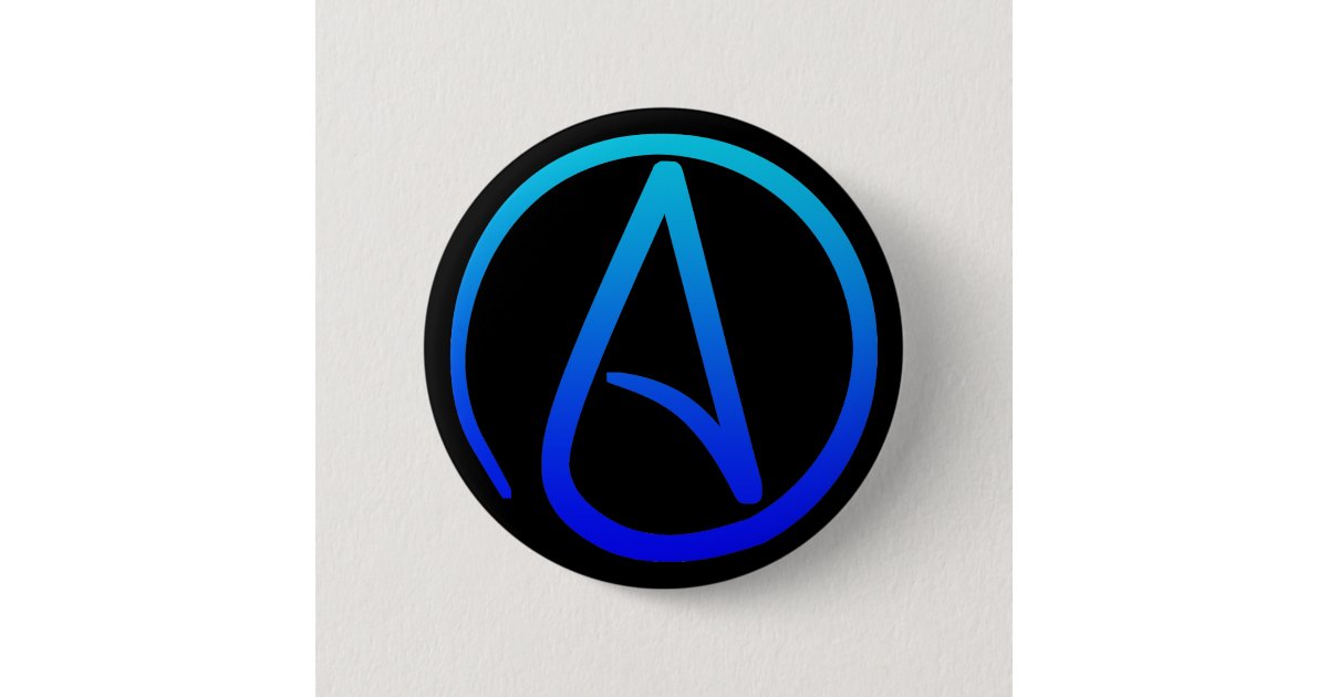Atheist Symbol Button | Zazzle