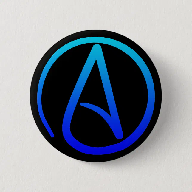 Atheist Symbol Button | Zazzle