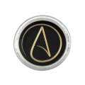 Atheist Symbol Ring | Zazzle