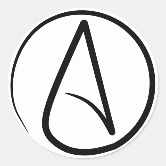 Atheist Symbol Stickers | Zazzle