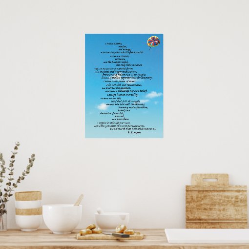 Atheists' Creed Poster | Zazzle