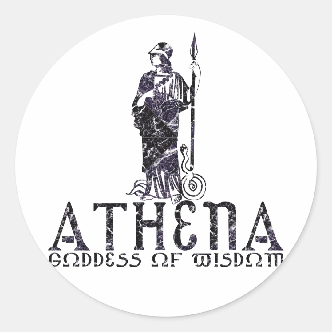 Athena Classic Round Sticker | Zazzle