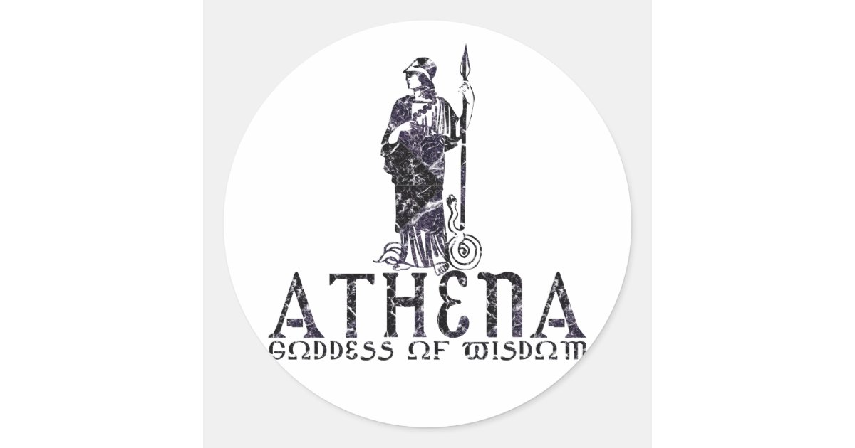 Athena Classic Round Sticker | Zazzle