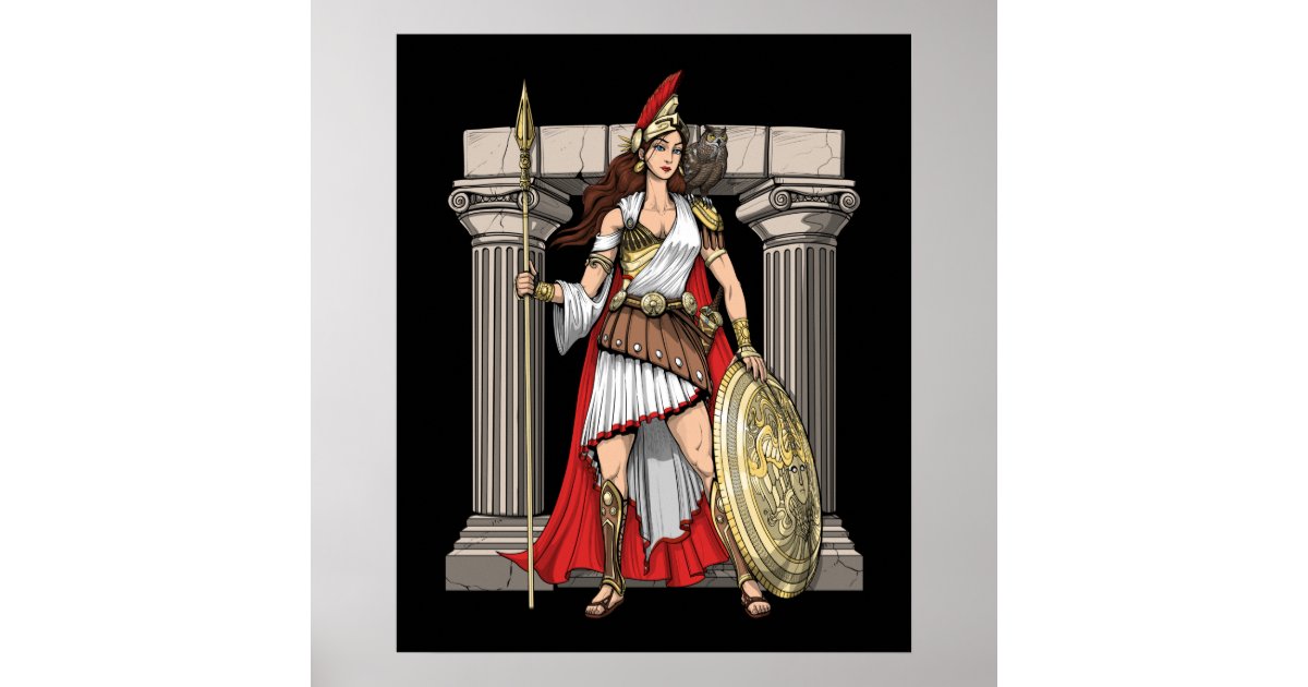 Athena Greek Goddess Poster | Zazzle