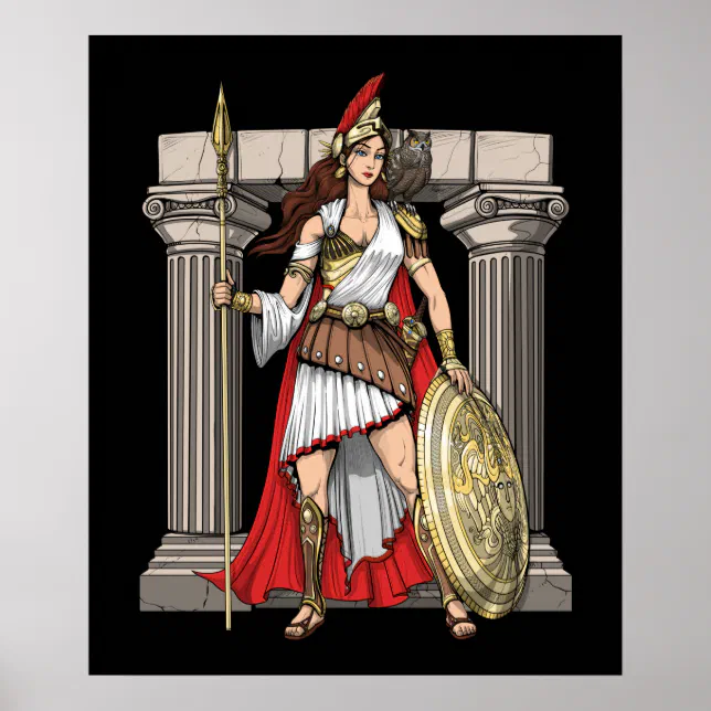Athena Greek Goddess Poster | Zazzle