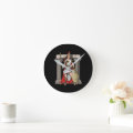 Athena Greek Goddess Round Clock | Zazzle