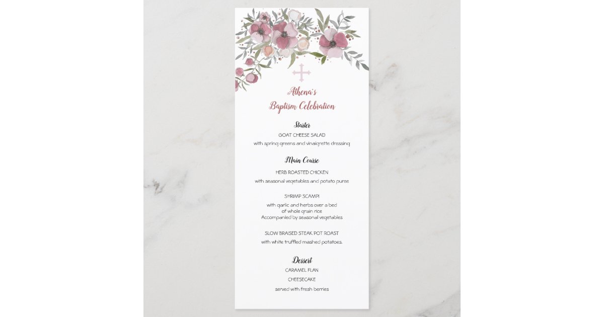Athena Menu | Zazzle