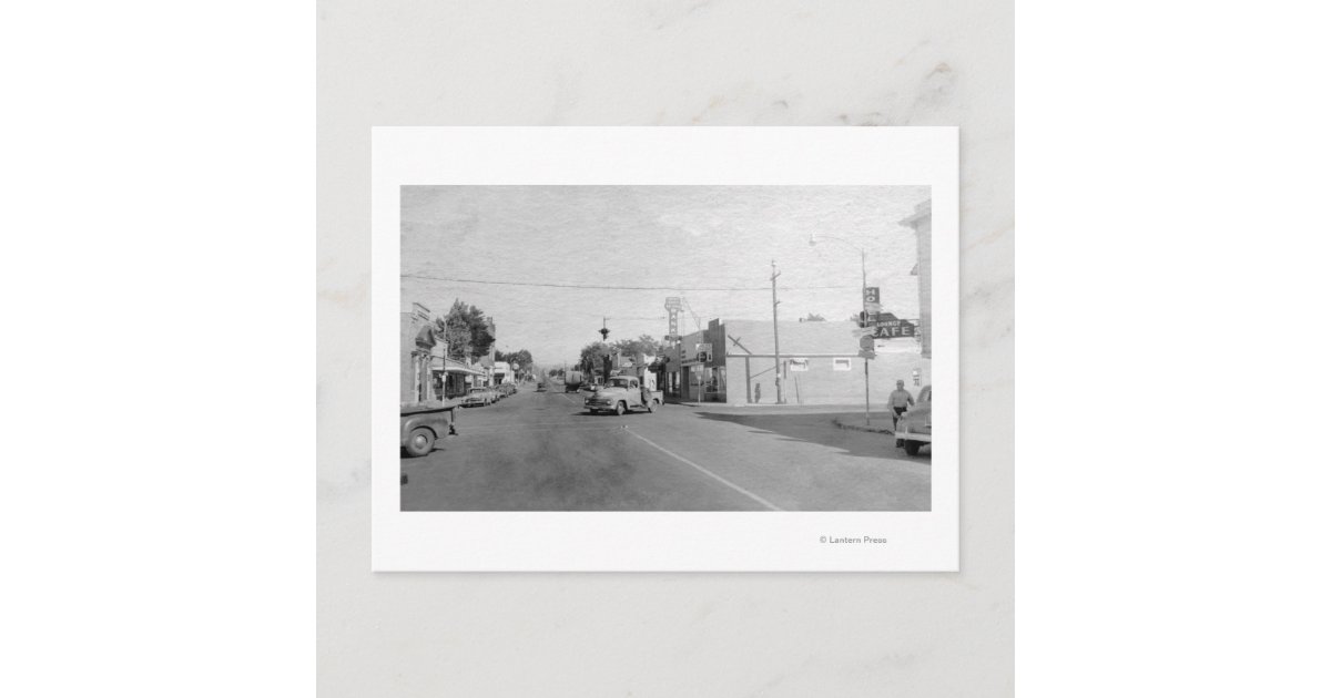 Athena, Oregon Main Street View Photograph Postcard | Zazzle