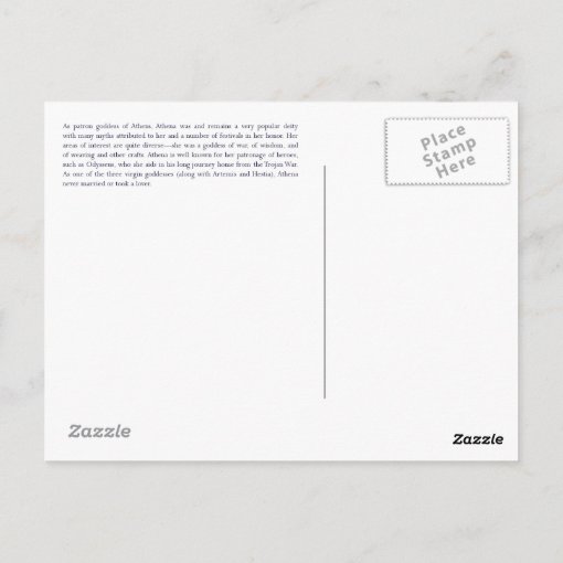 Athena Postcard | Zazzle