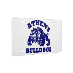 Athens Bulldogs license plate | Zazzle