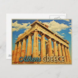 Athens Greece Parthenon Postcard | Zazzle