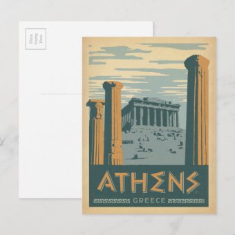 Athens, Greece Postcard | Zazzle