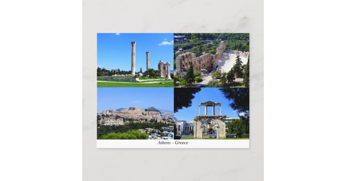 Athens - Greece Postcard | Zazzle