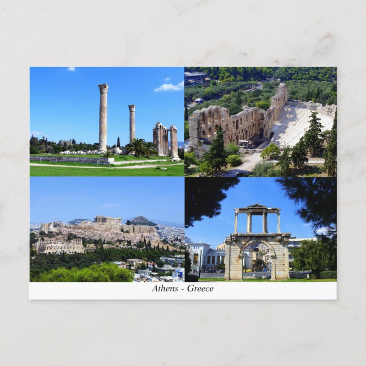 Athens - Greece Postcard | Zazzle