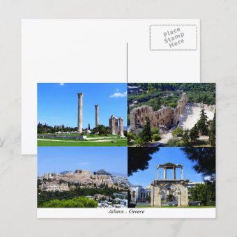Athens - Greece Postcard | Zazzle
