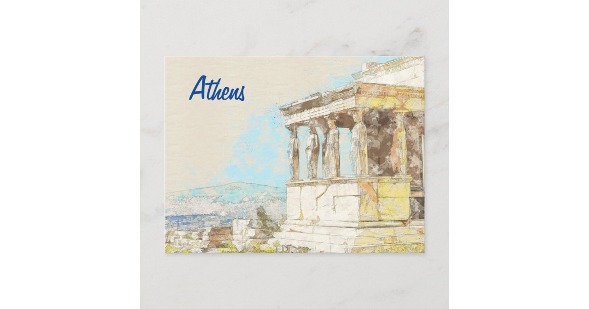 Athens Greece Postcard – Ancient City Travel | Zazzle