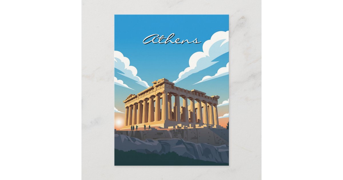 Athens Parthenon Postcard | Zazzle